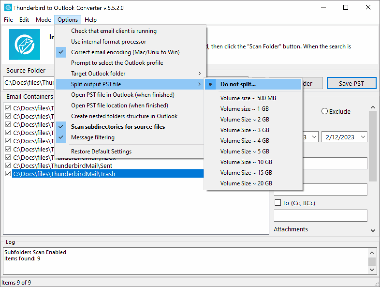 Download Thunderbird Converter Trial - Thunderbird to Outlook Converter